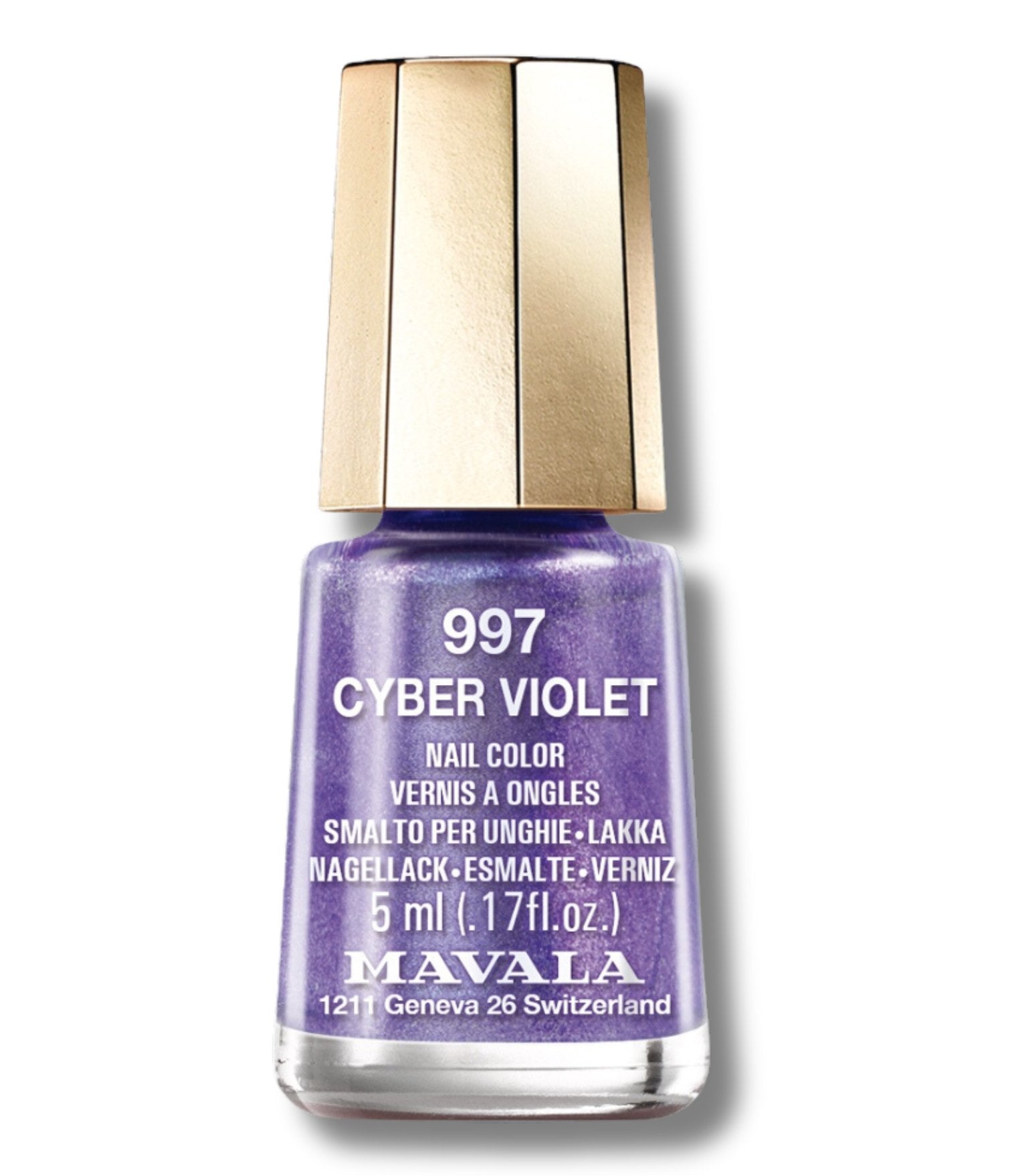 Mini Color Nail Polish - Cyber Violet 5ml